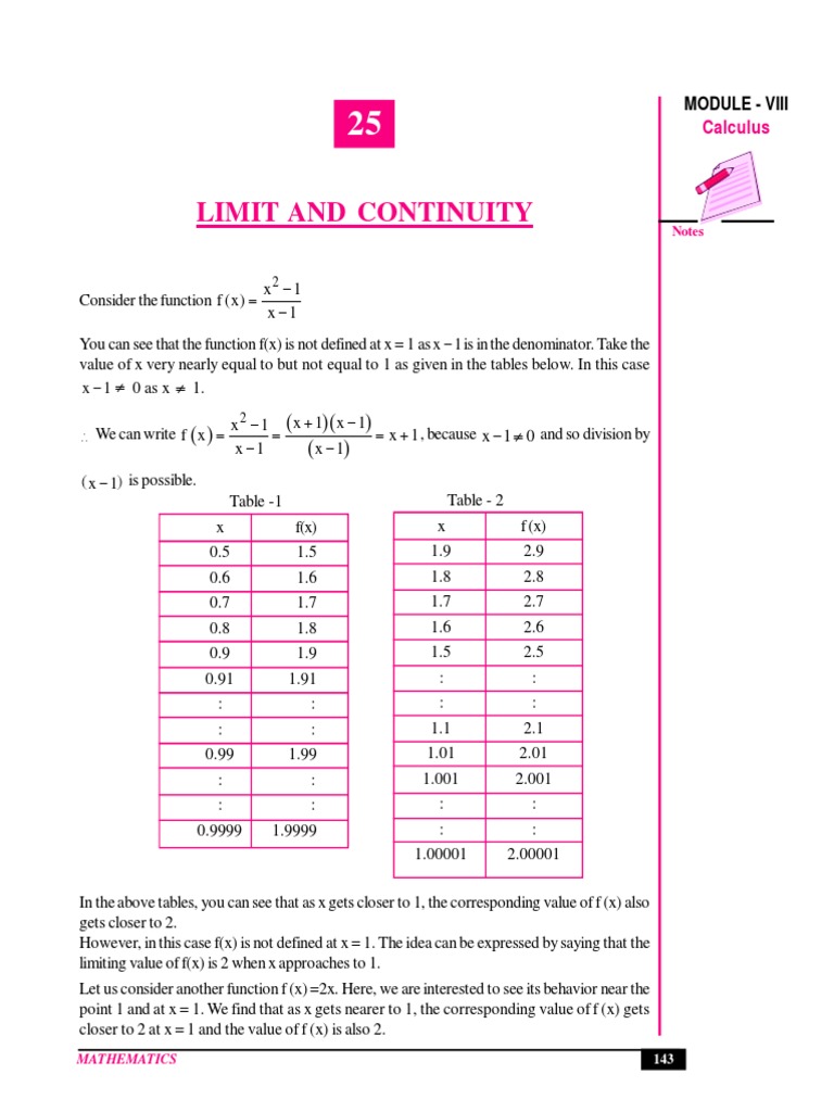 311 Maths Eng Lesson25 | PDF | Continuous Function | Function (Mathematics)