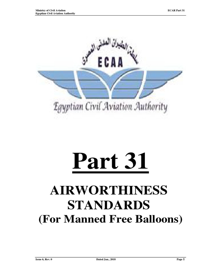 Airworthiness Standards: (For Manned Free Balloons) | PDF