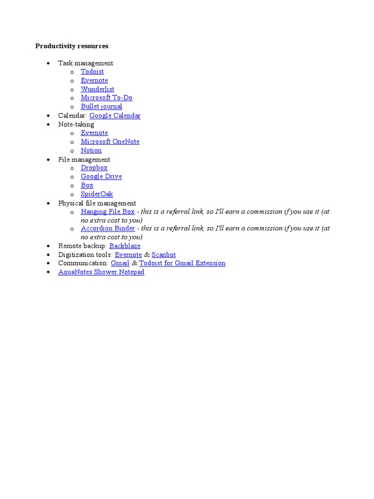 Essential Productivity Tools Guide | PDF | Computers