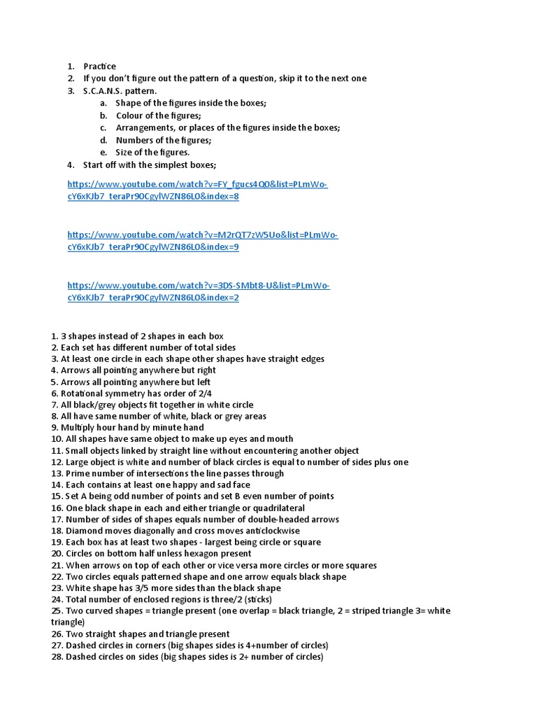 Ukcat Abstract Reasoning | PDF | Shape | Geometric Objects