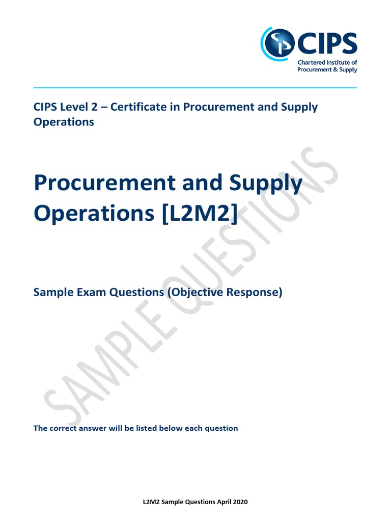 L2 Module 2 New Pdf Pdf Pricing Procurement