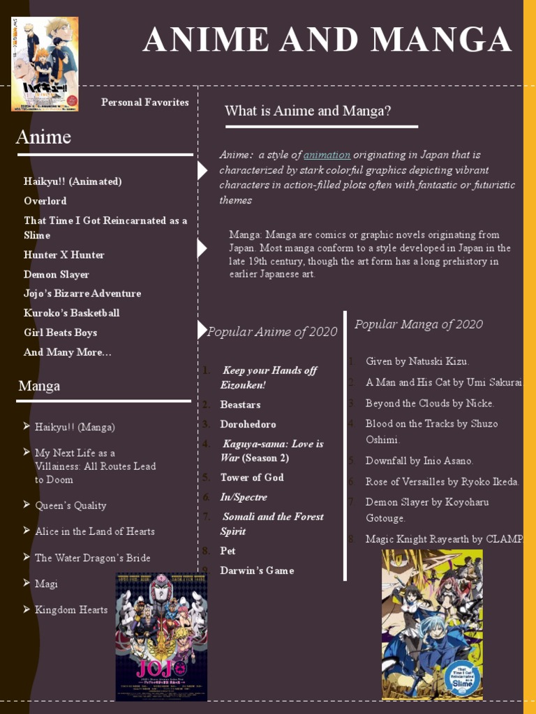 Anime and Manga | PDF | Manga | Anime