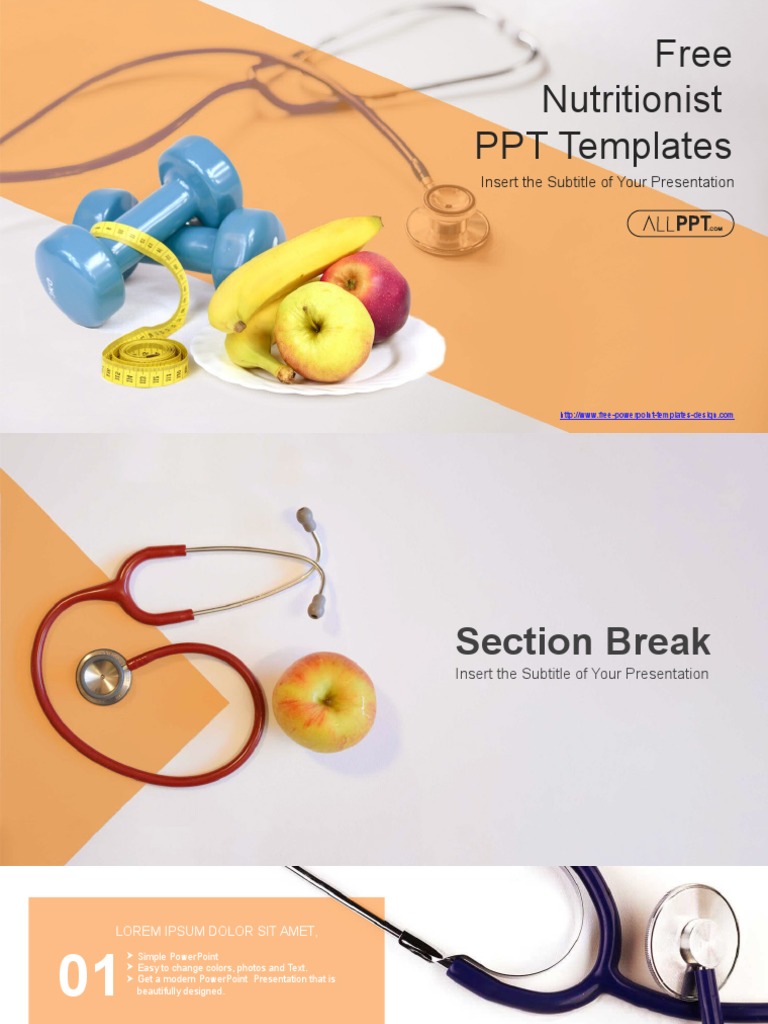 Diet Plan Nutritionist PowerPoint Templates | PDF | Infographics ...