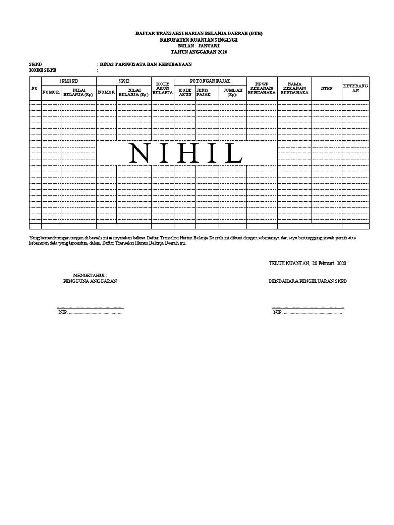 Format DTH 1 PDF