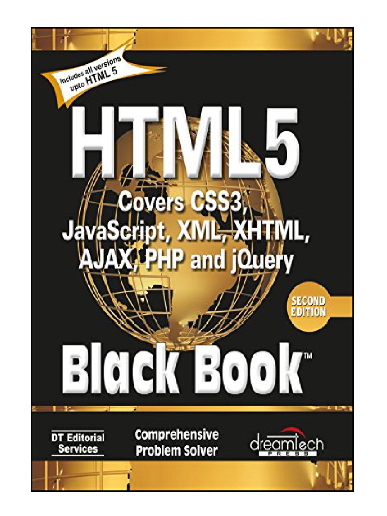 HTML 5 Black Book Covers Css 3 Javascrip | PDF | Ajax (Programming) | J ...