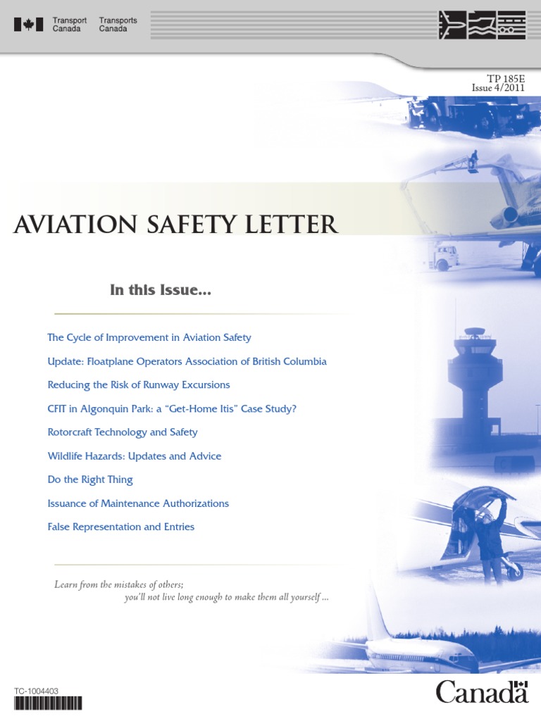 Safety Letter II | PDF | Runway | Aviation Safety