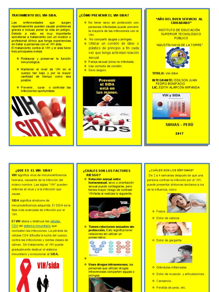 Triptico 2017 VH | PDF | VIH / SIDA | VIH