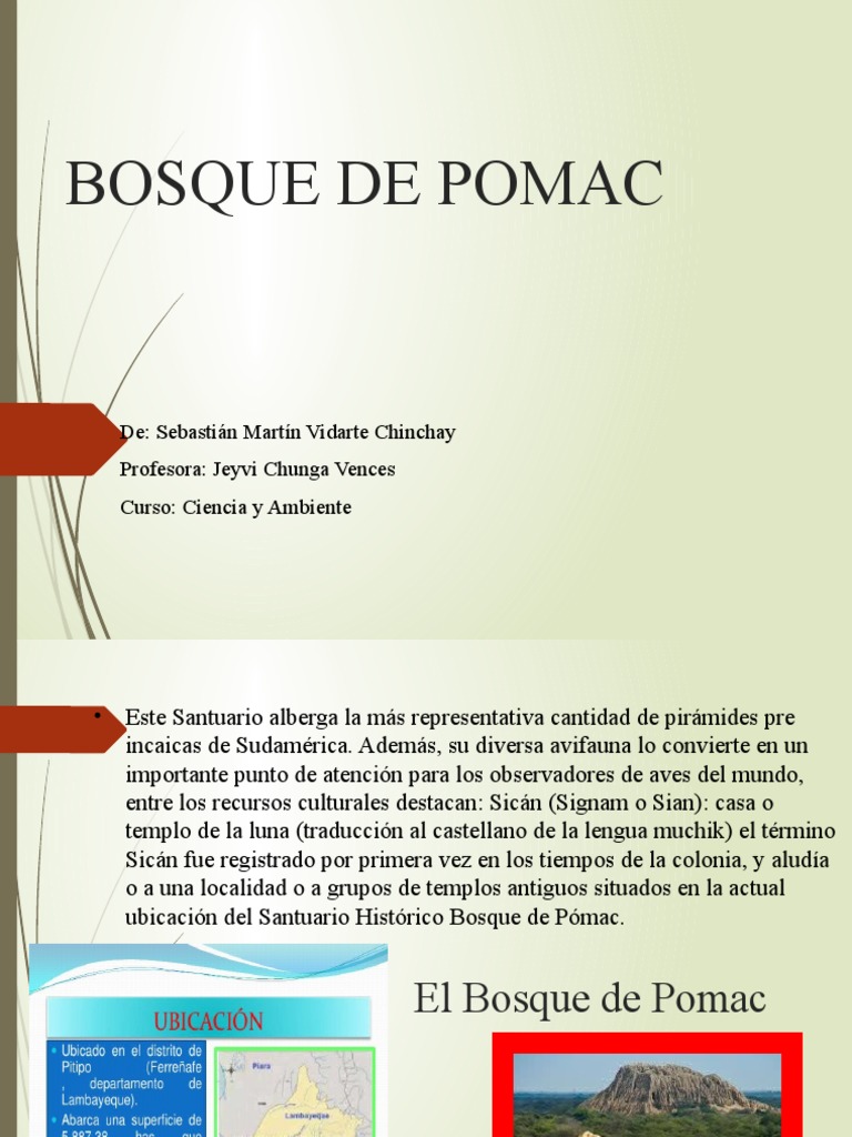 Bosque de Pomac | PDF