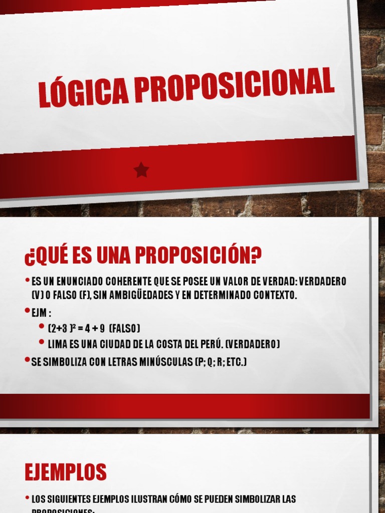 Logica Proposicional | PDF | Si y solo si | Proposición