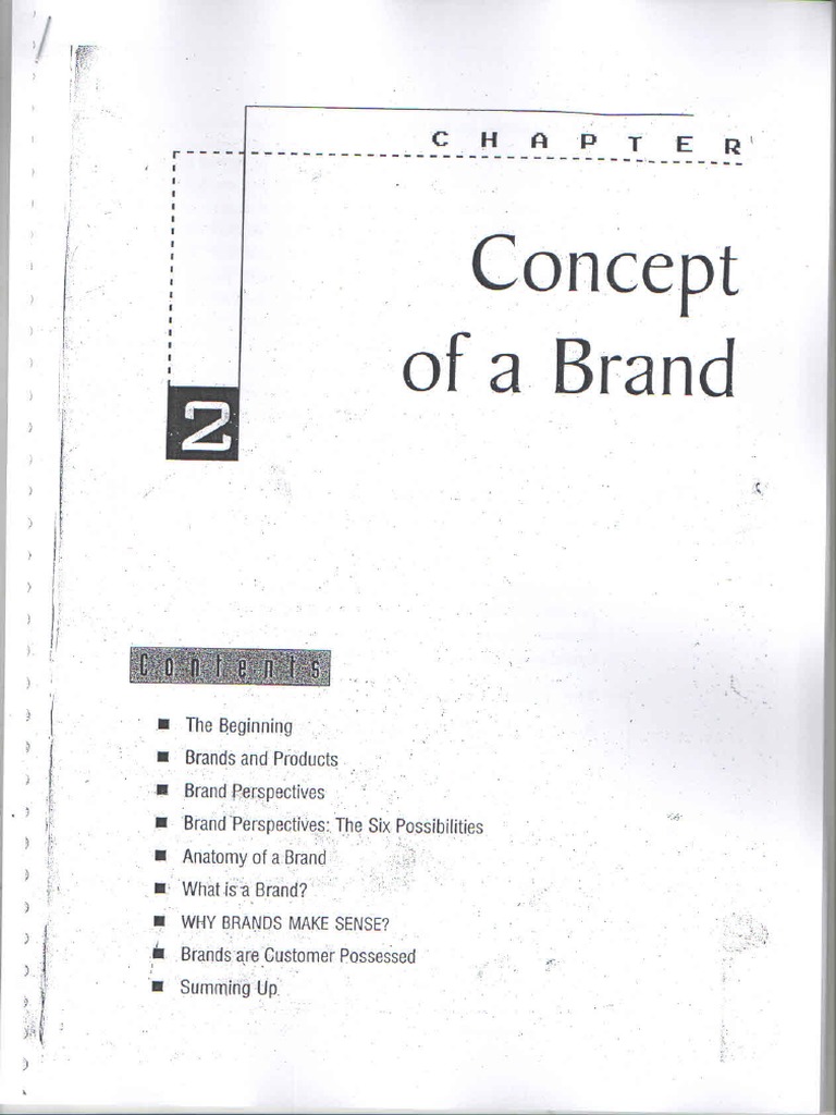 Concept of A Brand | PDF