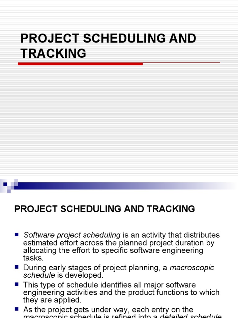Software Project Scheduling Guide | PDF | Systems Science | Computing