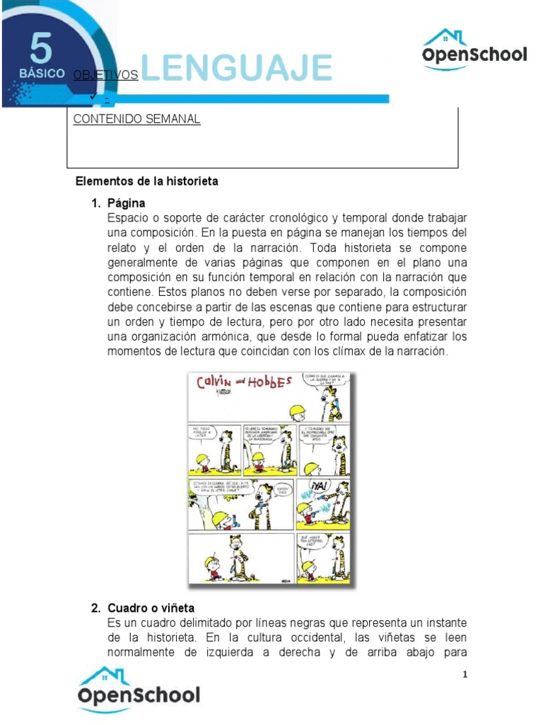 Elementos fundamentales de la historieta y su función en la narrativa ...