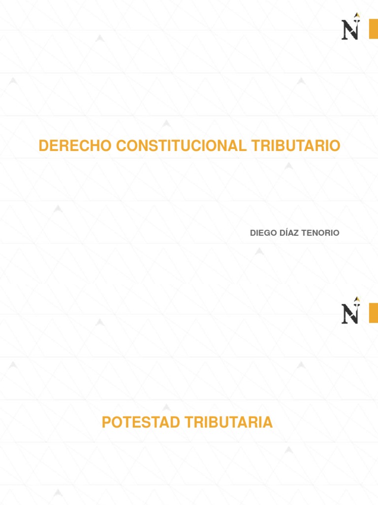 Derecho Constitucional Tributario Clase 2 PDF | PDF | Impuestos | Ley ...