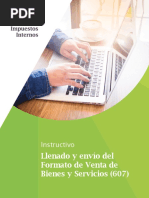 Instructivo Formato 607 DGII | PDF | Archivo de computadora | Impuestos