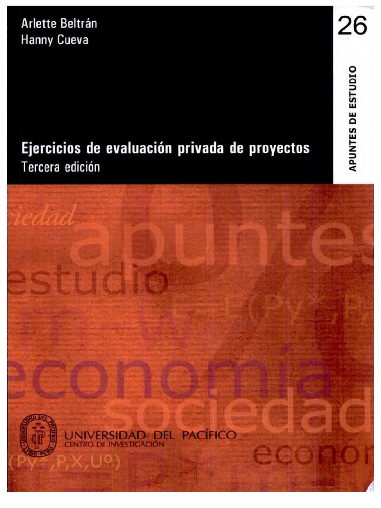 Beltran & Cueva - Ejercicios Evaluacion Privada de Proyectos PDF | PDF