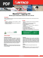 Ficha Tecnica Repemax Capa Fina (Intaco) - 1 | PDF | Hormigón | Pintar