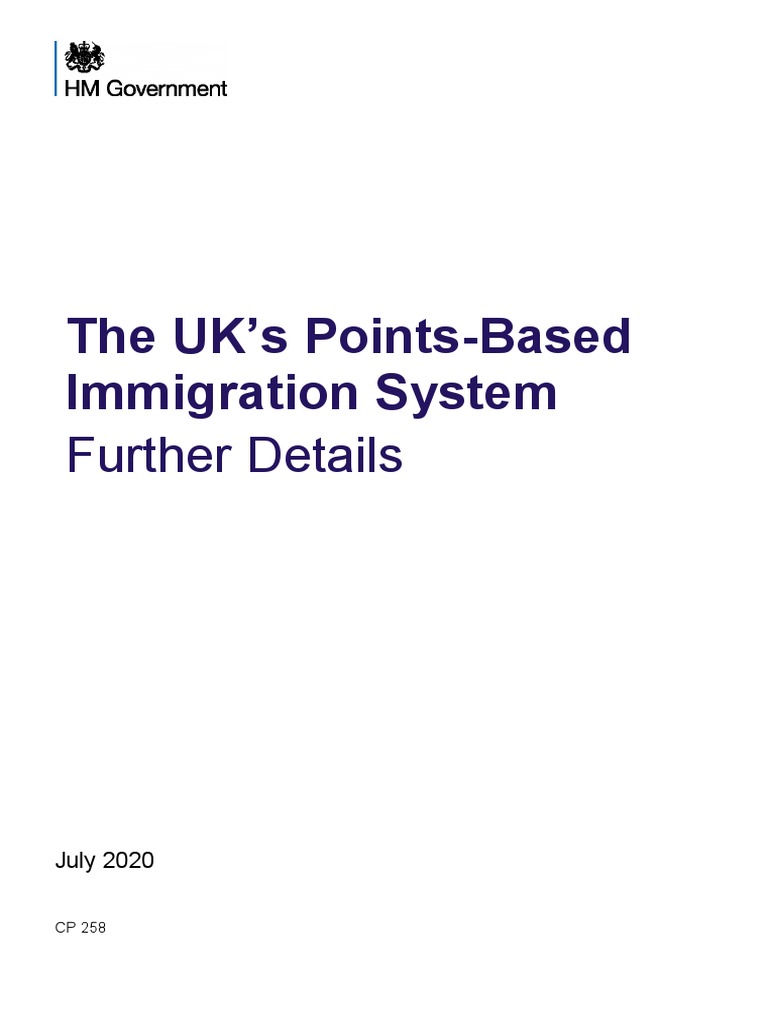 UK Points-Based System | PDF | Immigration | Salary