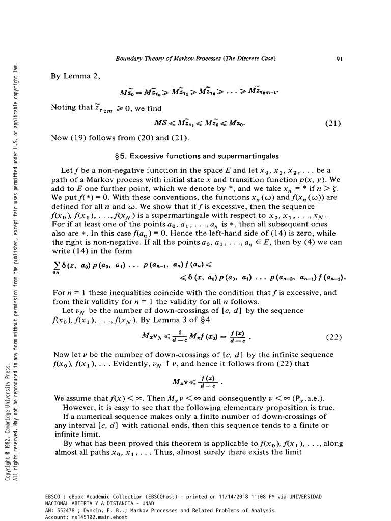 Kxo), Fix,) ,) .: Boundary Theory of Markov Processes (The Discrete ... Kxo), Fix,) ,) .: Boundary Theory of Markov Processes (The Discrete ...