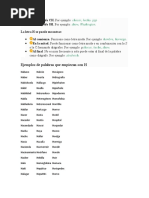 100 Palabras con H en Español | PDF | Lingüística