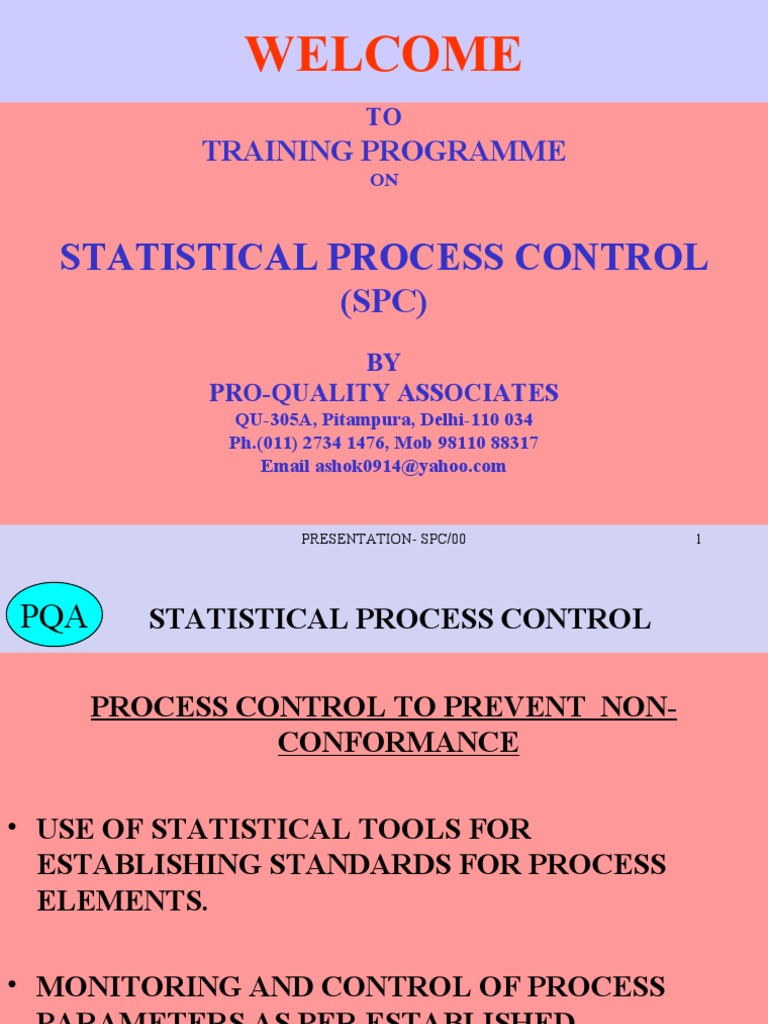 Welcome: Statistical Process Control | PDF | Normal Distribution | Statistics