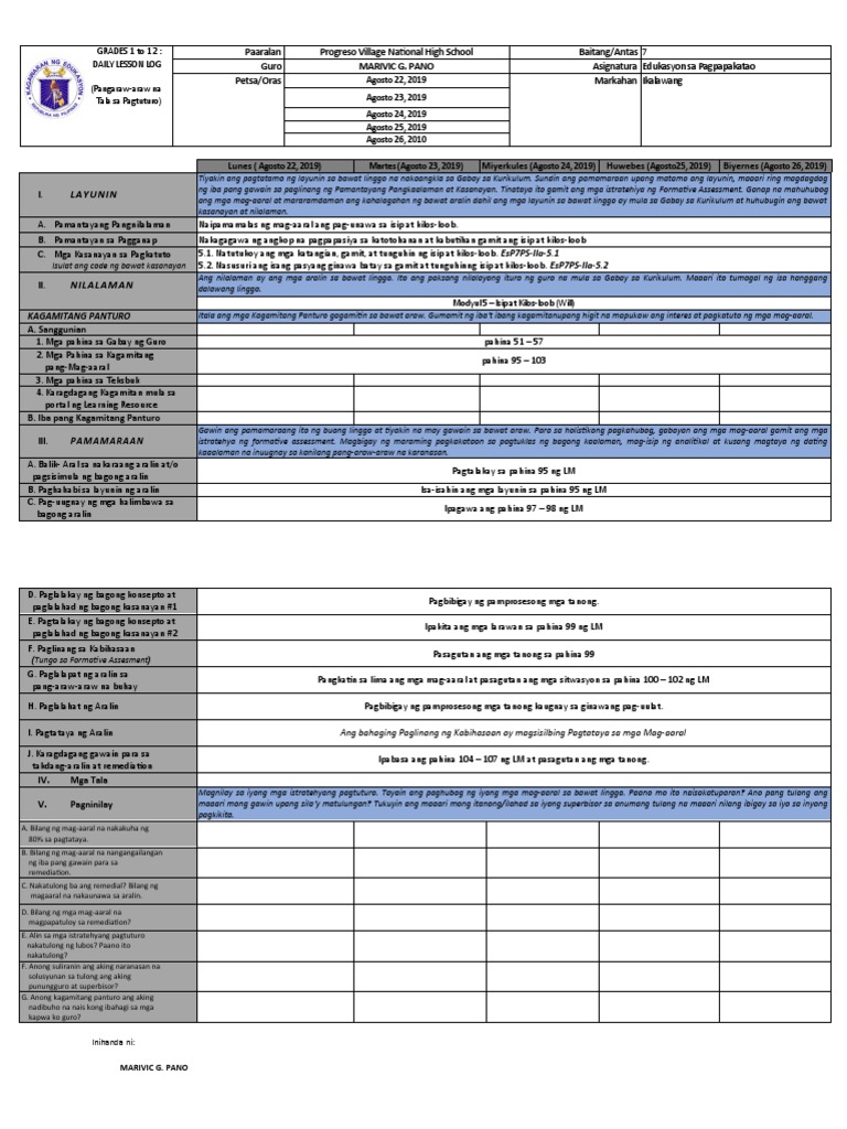 ESP DLL 2nd Quarter | PDF