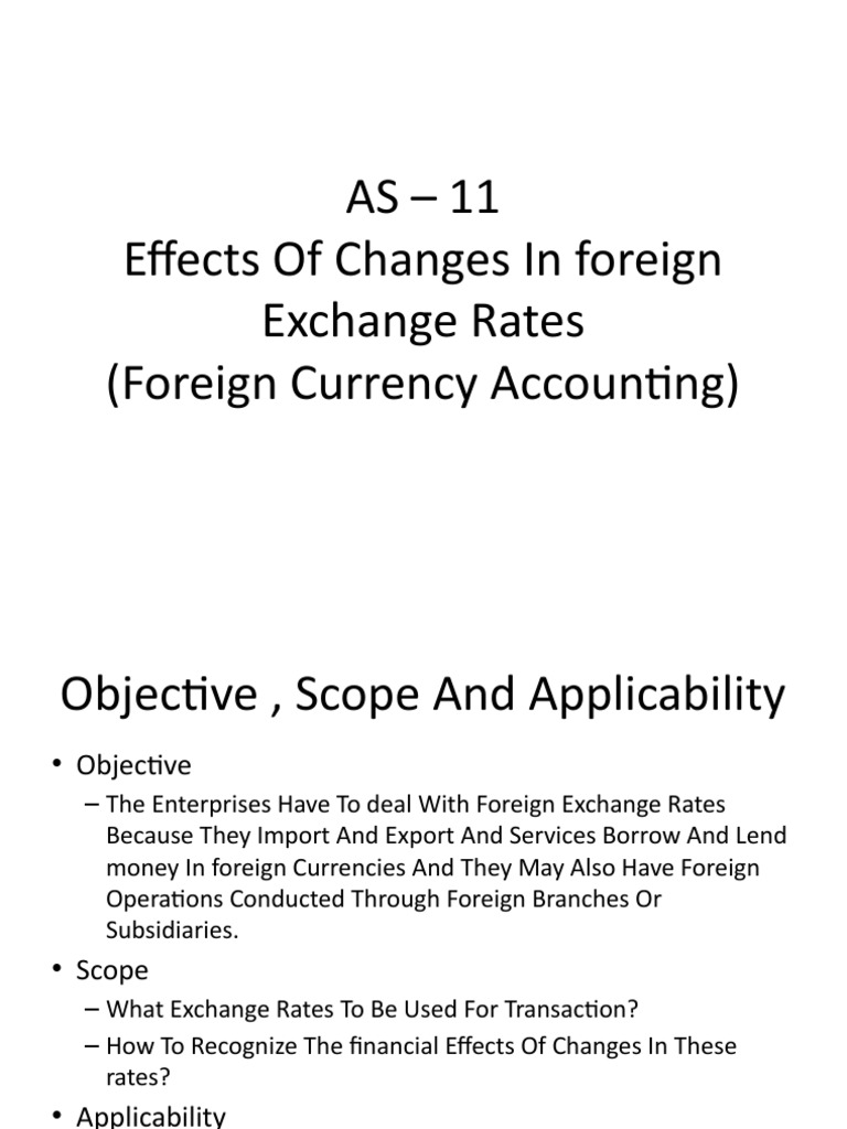 Foreign Exchange Rate Accounting Guide | PDF | Currency | International ...