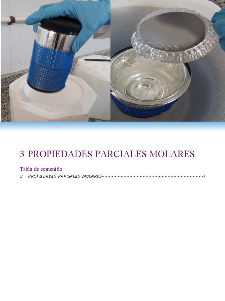 Volumen Parcial Molar | PDF
