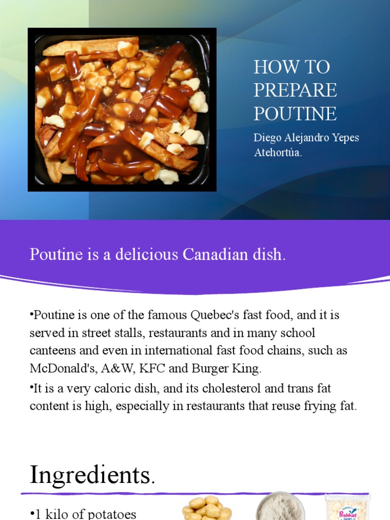 How To Prepare Poutine | PDF