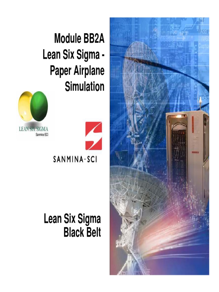Lean Six Sigma Paper Airplane Game | PDF | Six Sigma | Computing