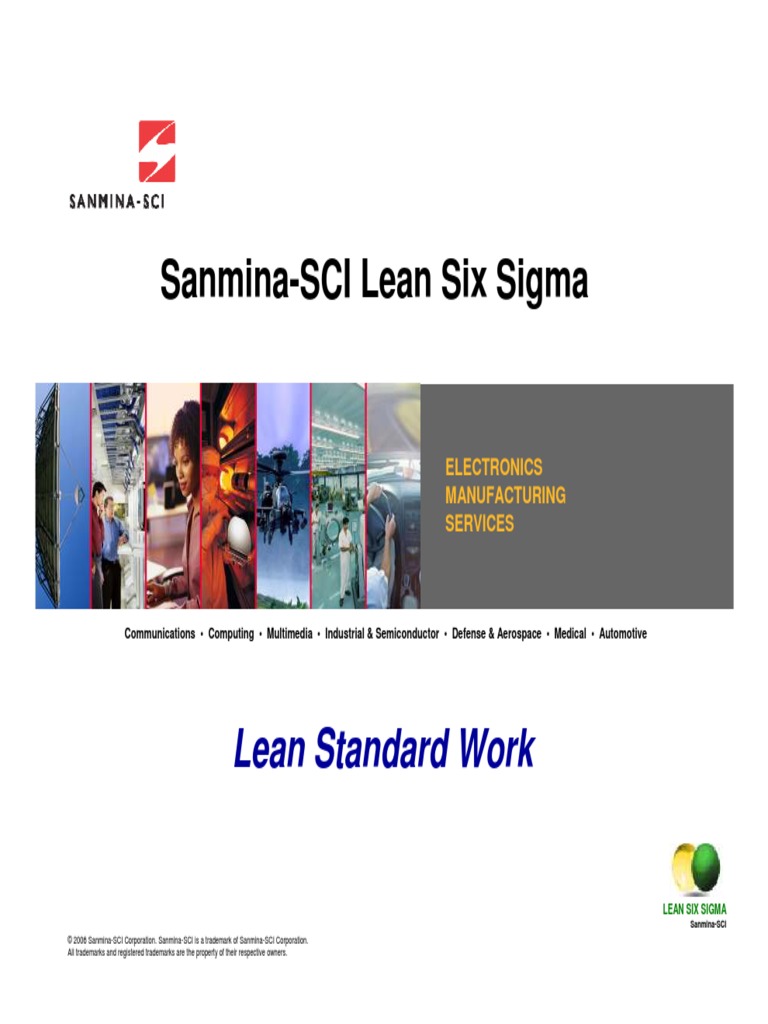 Lean - Standard Work | PDF | Six Sigma | Production And Manufacturing