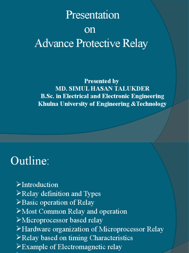 Advance Protective Relay | PDF | Relay | Electrical Engineering