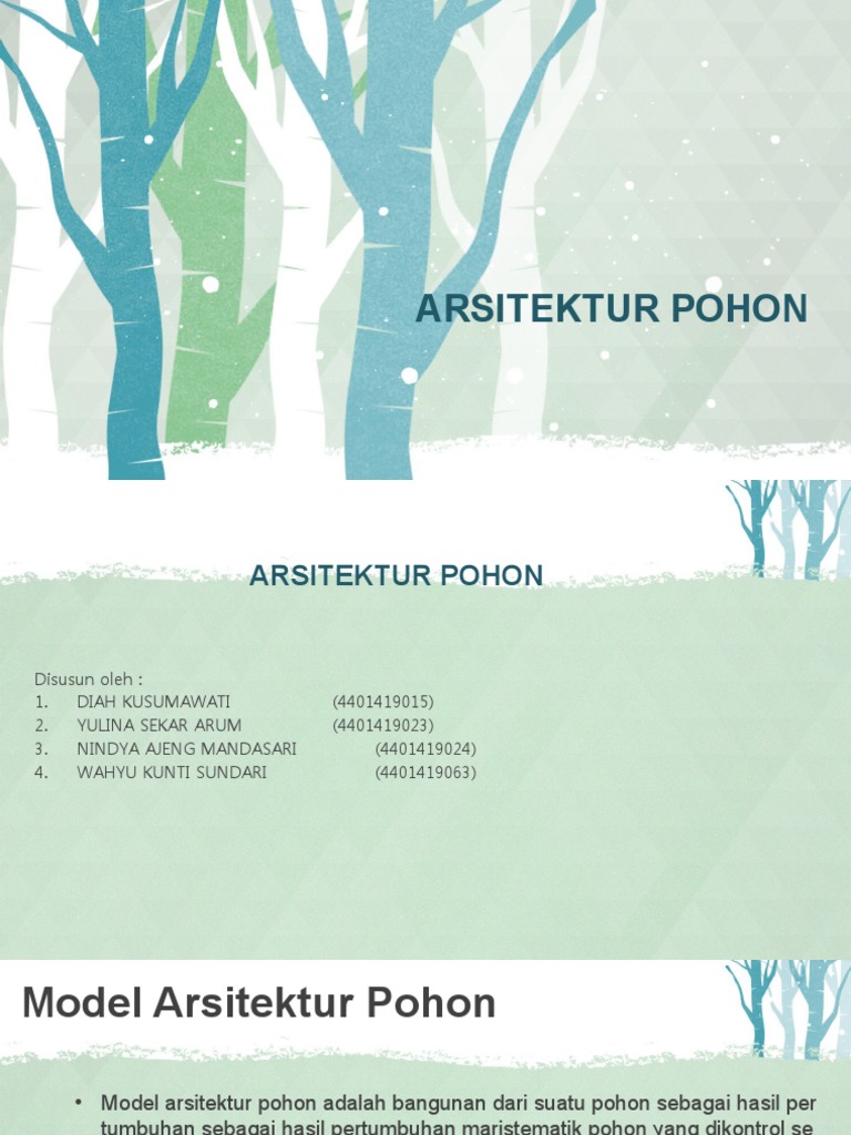 Model Arsitektur Pohon dan Strukturnya | PDF