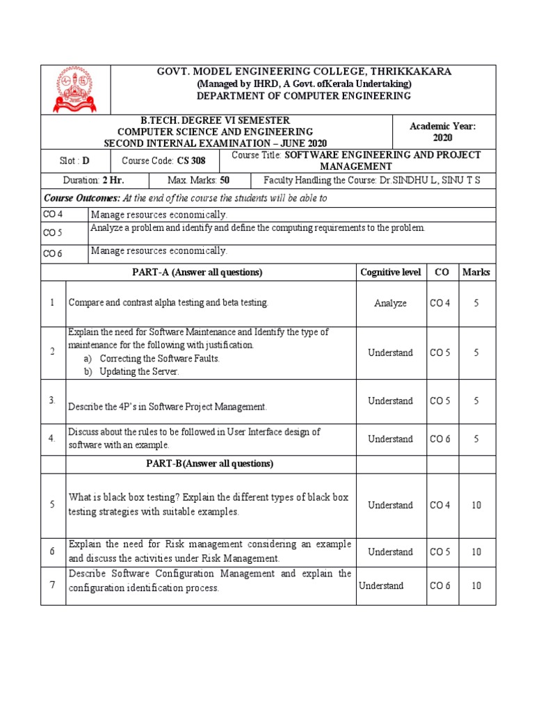 Govt. Model Engineering College, Thrikkakara: Manage Resources ...