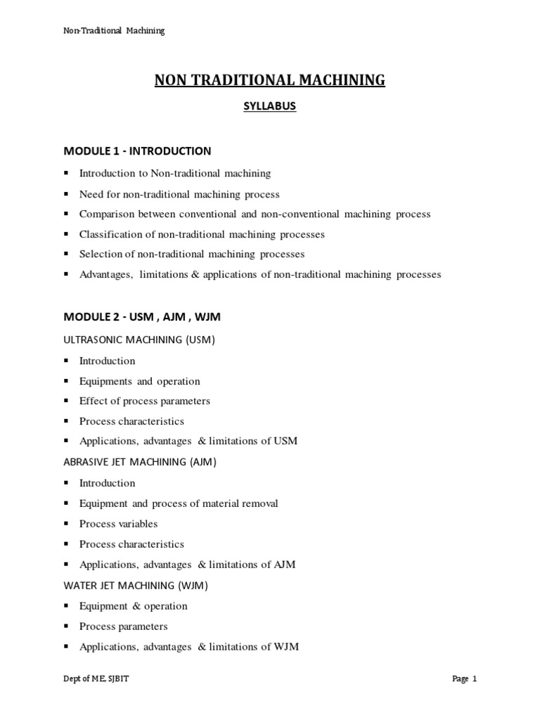 An In-Depth Look at Modern Machining Methods: A Guide to Non ...