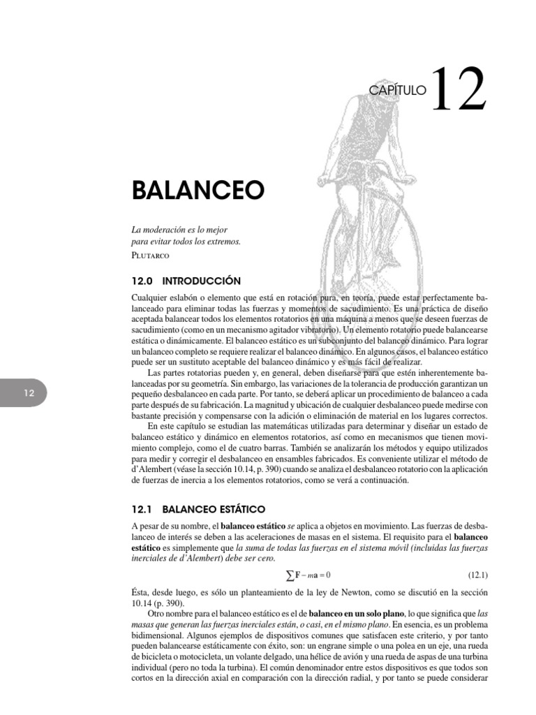 Balanceo Estático y Dinámico | PDF | Rotación | Masa