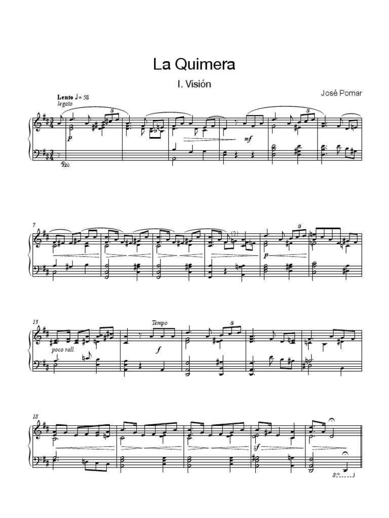 La Quimera | PDF | Composiciones Musicales | Teoría musical