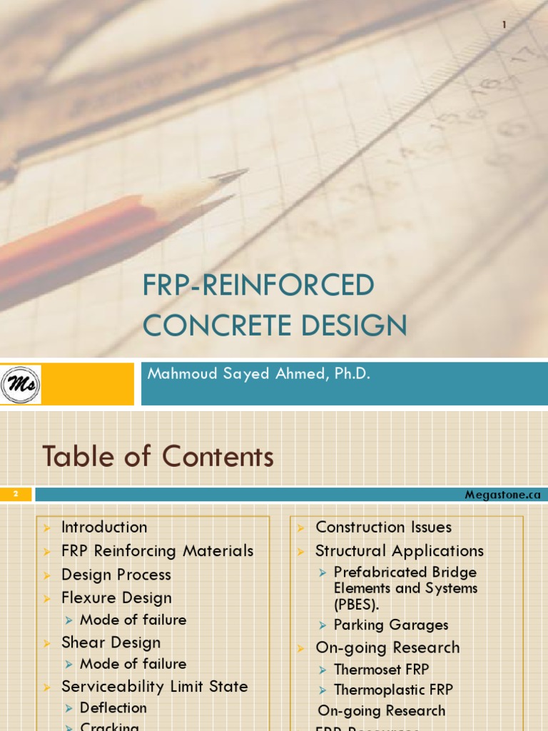 Frp-Reinforced Concrete Design | PDF | Fibre Reinforced Plastic ...