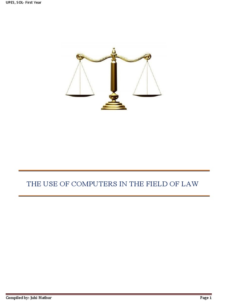 The Use of Computers in The Field of Law | Download Free PDF | Lawyer ...