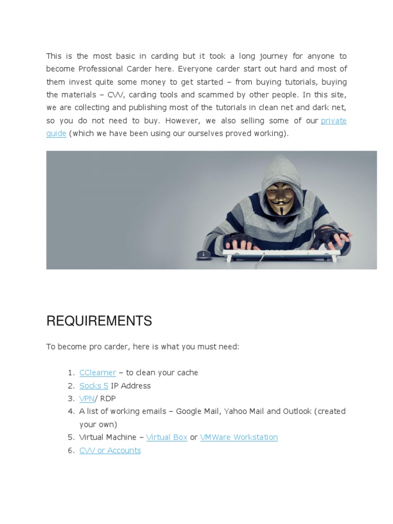 This Is The Most Basic in Carding | PDF