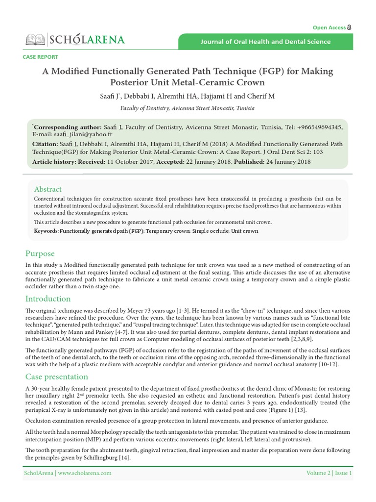 A Modified Functionally Generated Path Technique FGP For Making ...