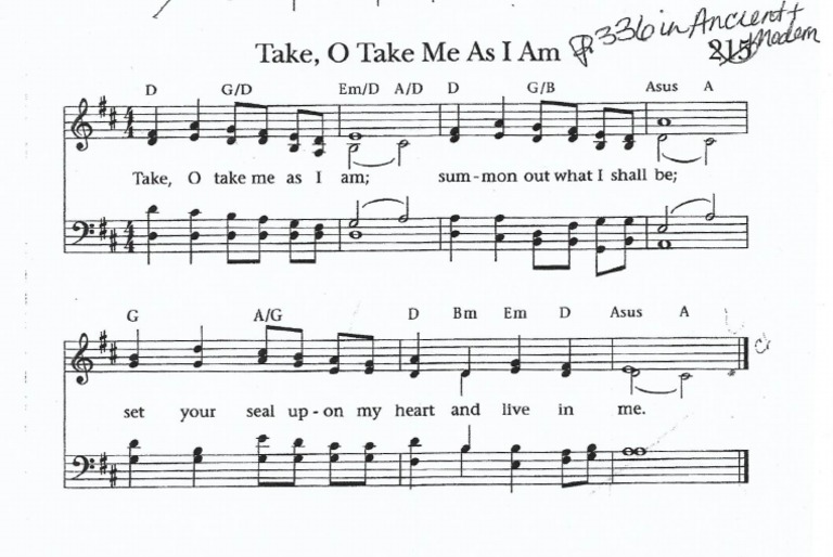 Take O Take Me As I Am | PDF