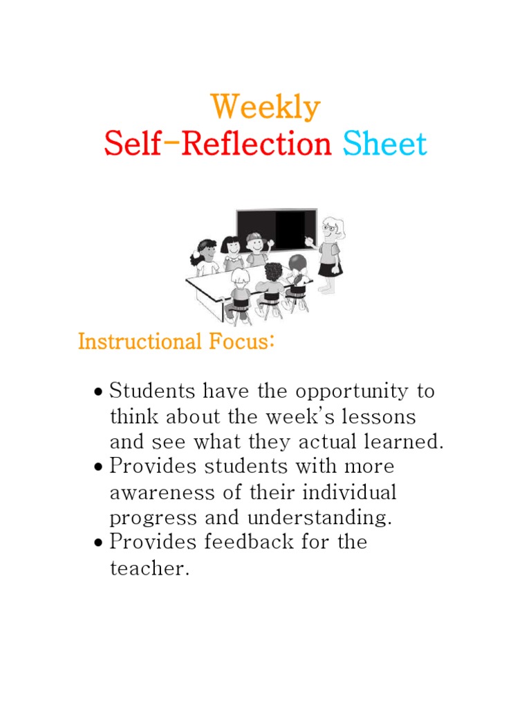 Self Reflection: Weekly | PDF | Self-Improvement