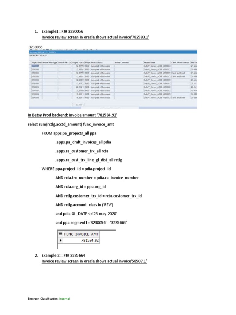 In Betsy Prod Backend:: Emerson Classification | PDF