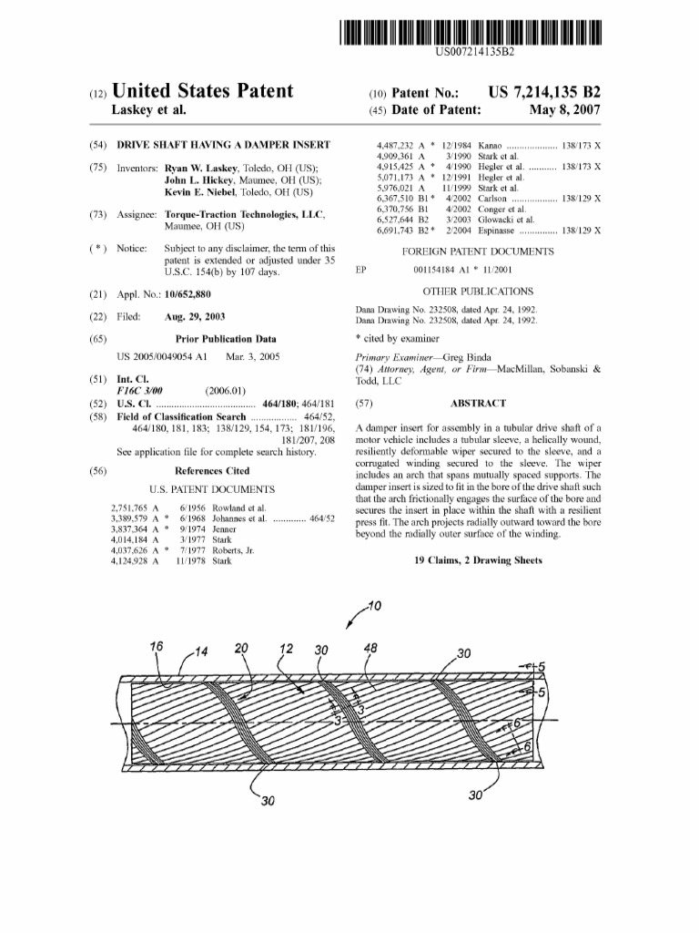 United States Patent: (12) (10) Patent No.: US 7,214,135 B2 Laskey Et ...