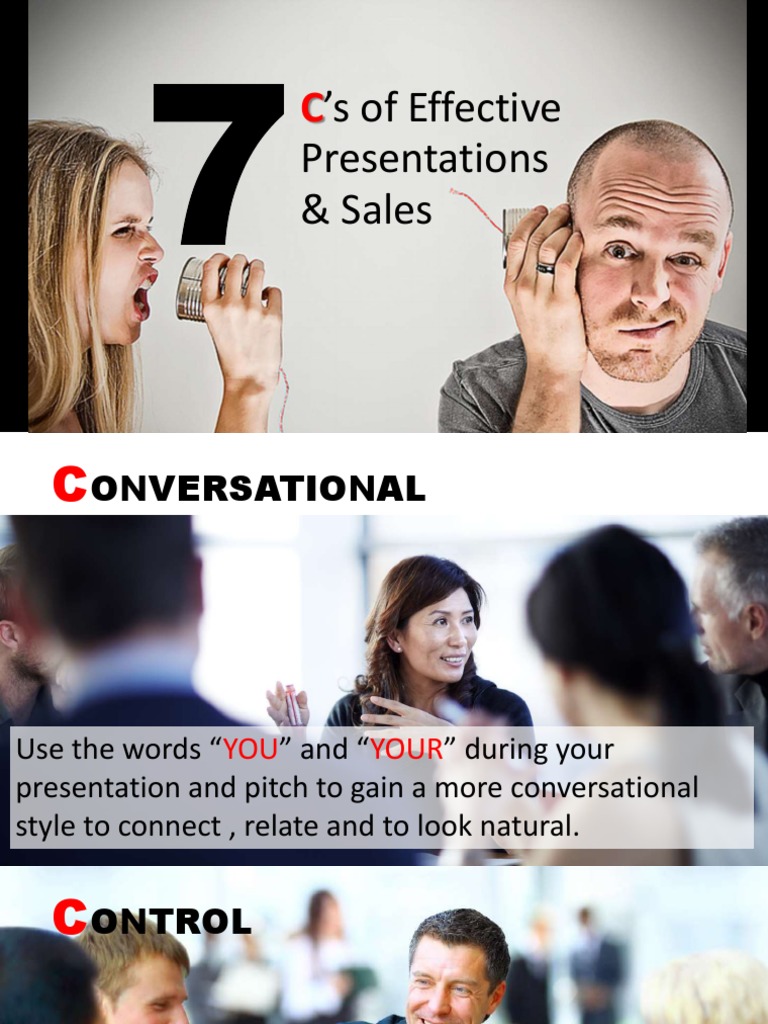 7 C's for Effective Sales Presentations | PDF | Career & Growth