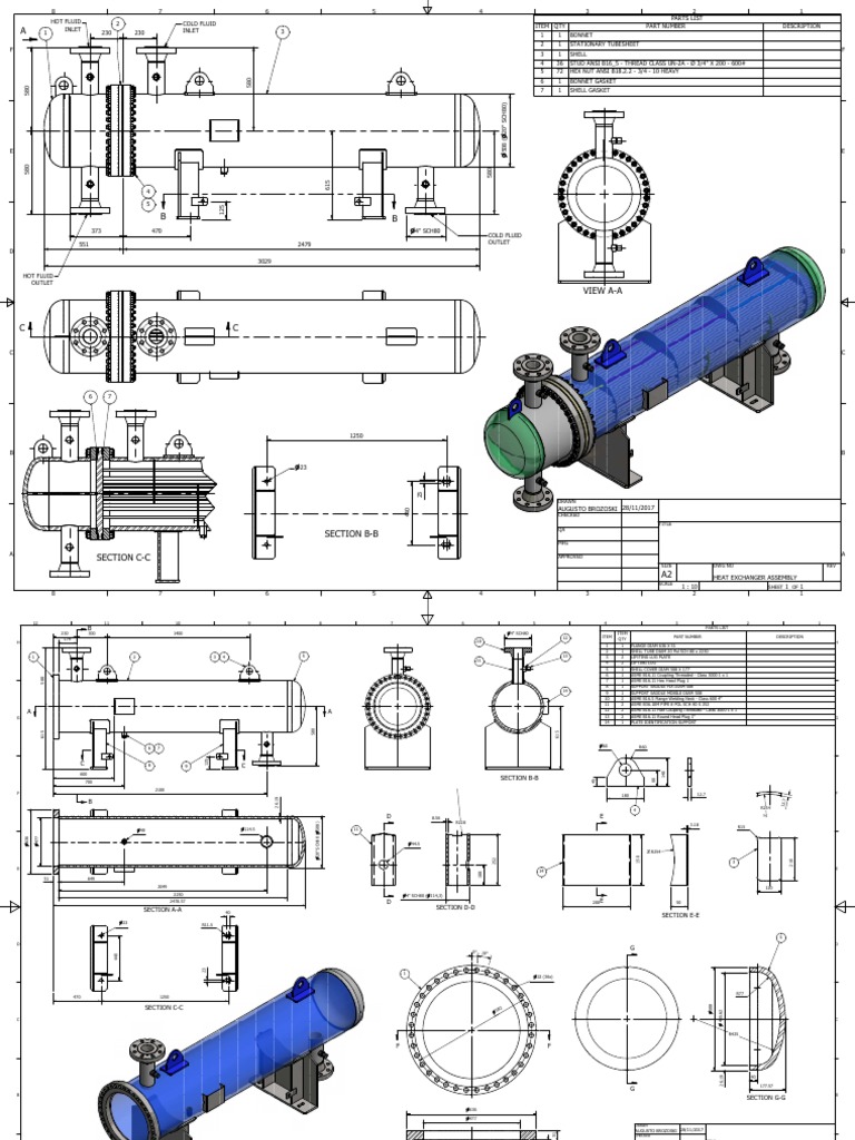 Drawing Heat Exchanger Assembly Rev 02 PDF | PDF | Joining | Home Appliance