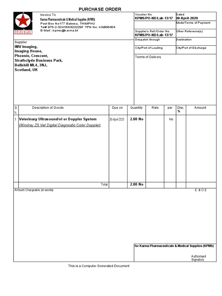 Order Voucher | PDF | Anthropometry | Medical Physics