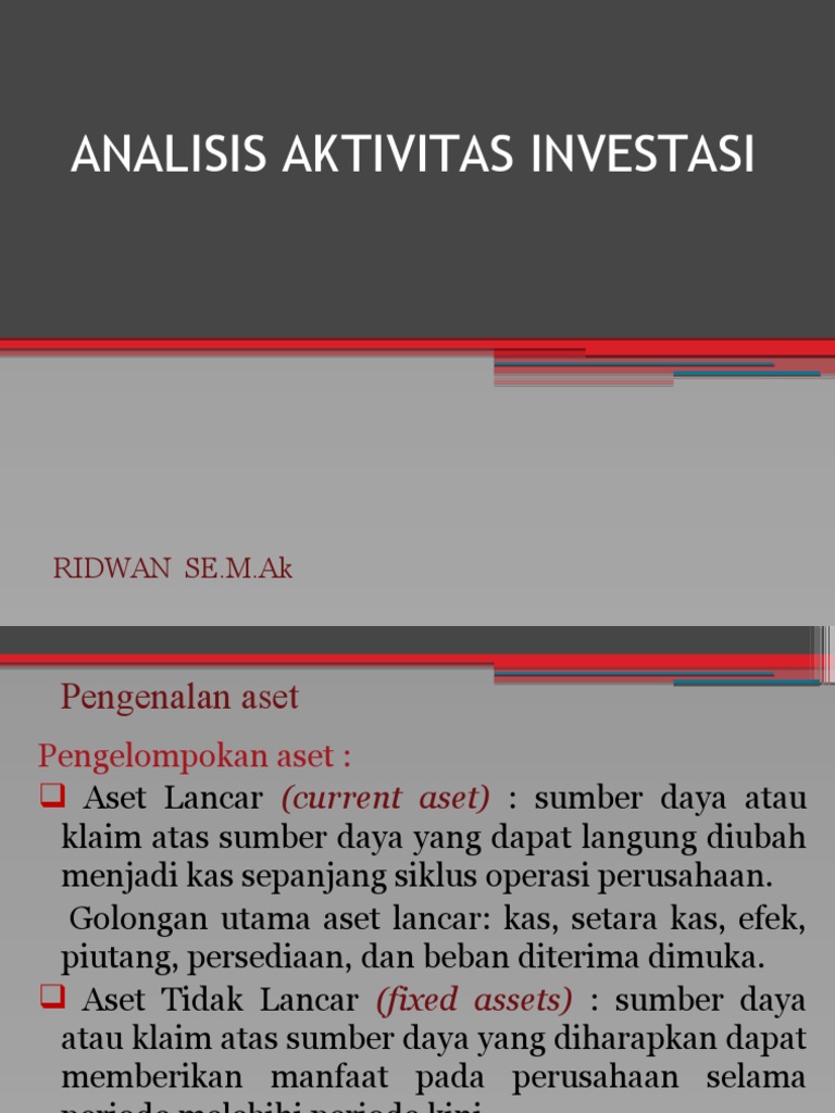 Bab 4 - Analaisis Aktivitas Investasi | PDF