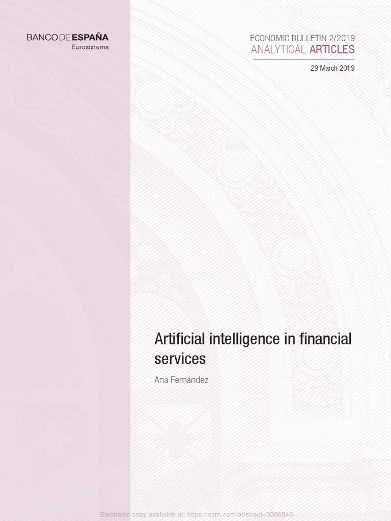 Artificial Intelligence in Financial Services | PDF | Artificial ...
