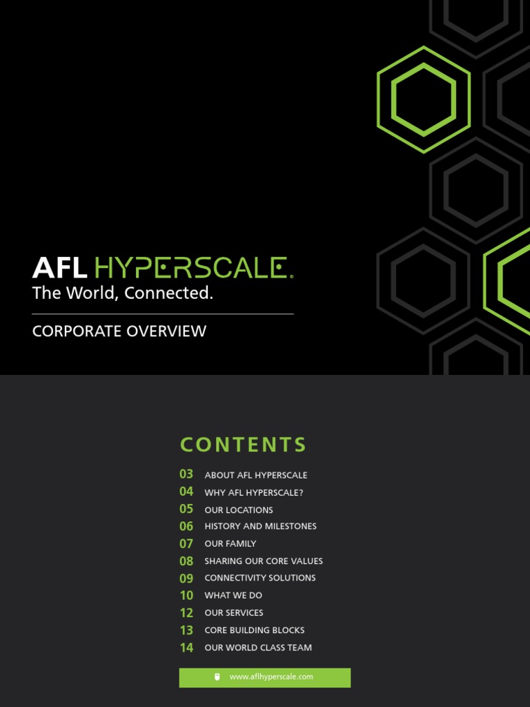 Afl Corporate Overview | PDF | Optical Fiber | Electronics